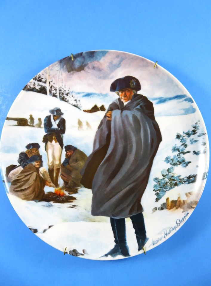 Vintage Collector Plate The Silent Foe At Valley Forge With Wall Hanger ...