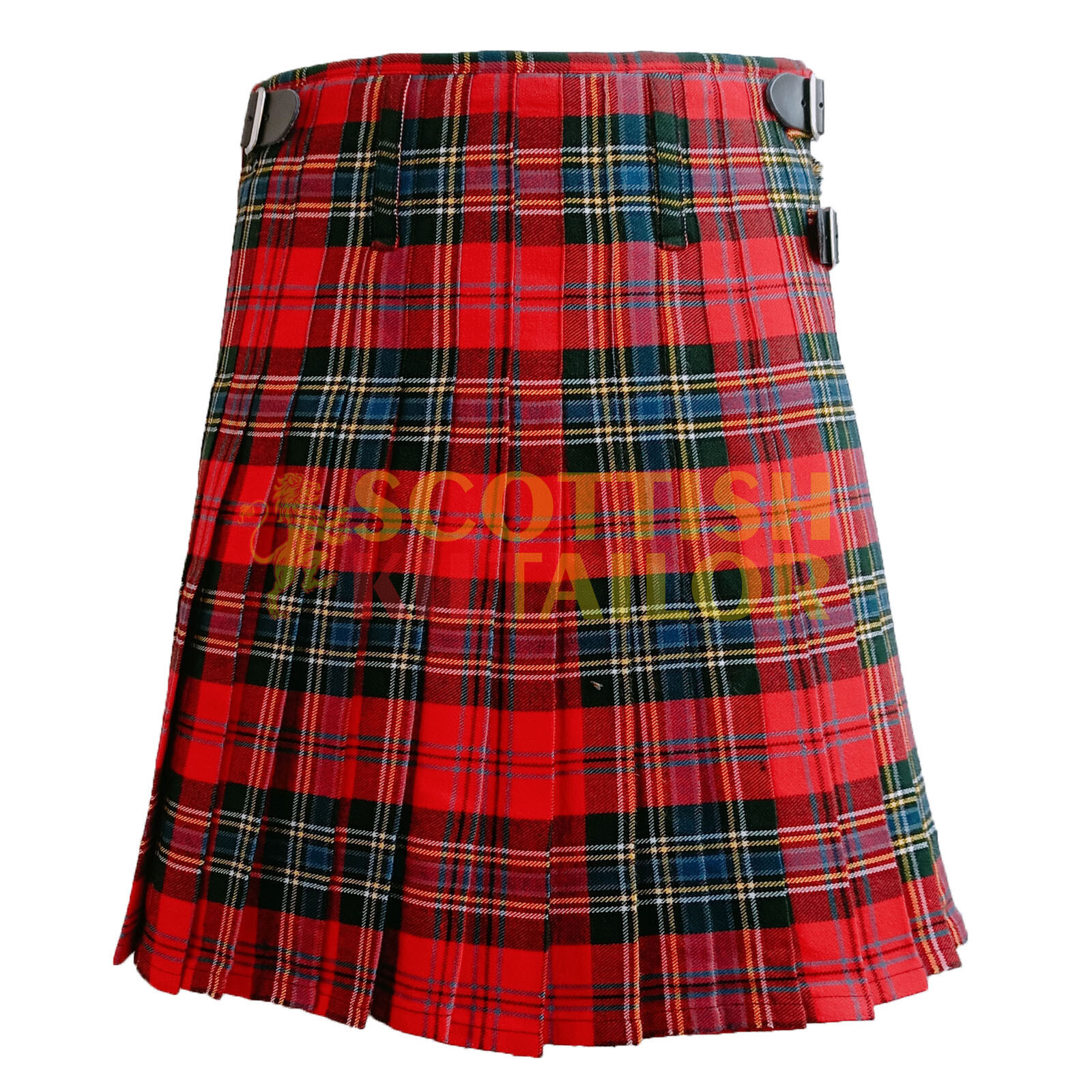 Scottish Handmade Traditional MacLean Duart Red Modern Tartan Kilt ...