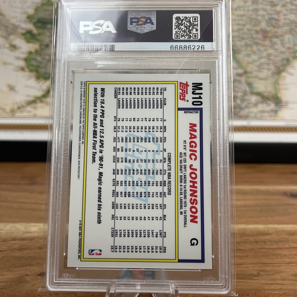 2000 Topps Chrome Magic Johnson Cards That Never Were Refractor PSA8 | eBay