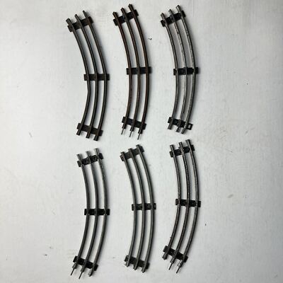 VTG Lionel 3 Rail Curved Train Track O Gauge 6 Pieces 9” (FAST SHIPPING ...