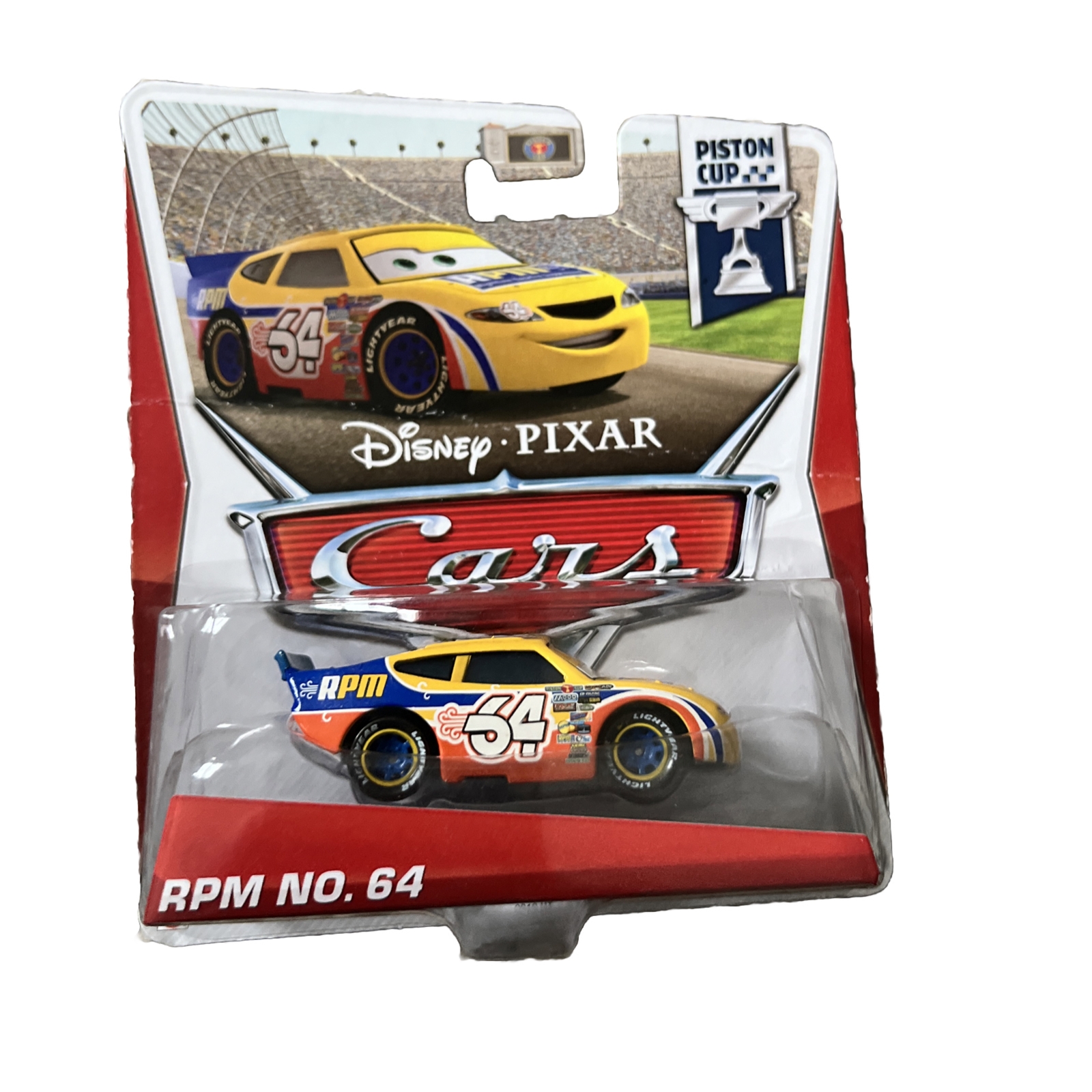 Mattel Disney’s Pixar Cars RPM NO 64 1:55 Diecast Car Piston Cup Series ...