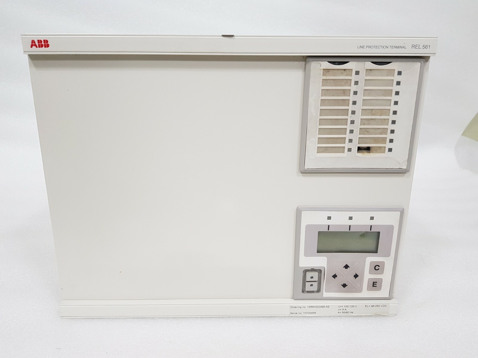 ABB REL 561 LINE PROTECTION TERMINAL,1MRK002496-AE,2053817-10 FREE SHIP ...