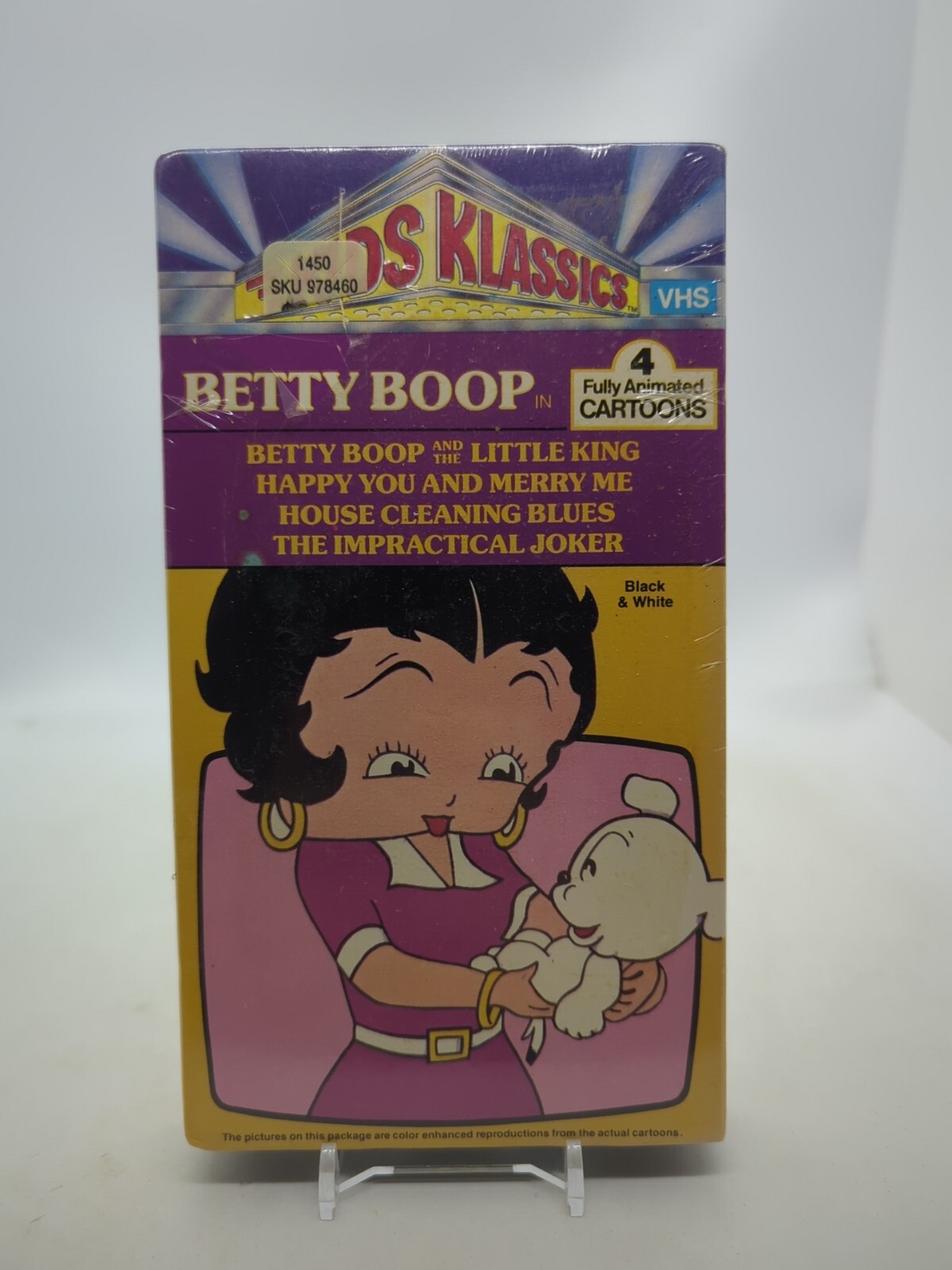 Betty Boop VHS New Factory Sealed 4 Fully Animated Cartoons Kids Klassics 85024014509| eBay