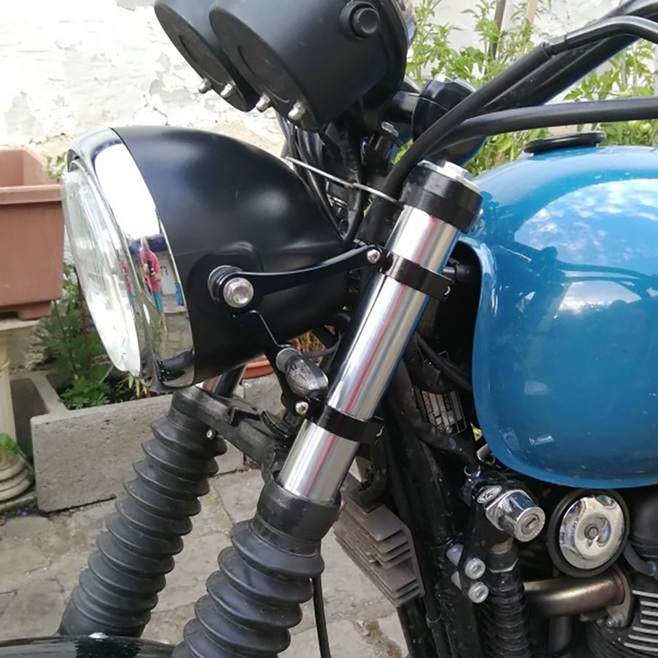 39/41mm Motorcycle Headlight Mount Bracket Fork Tube Universal Headlamp ...