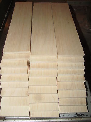 WHOLESALE HUNDRED (100) THIN, SANDED MAPLE 12" X 3" X 1/4" LUMBER WOOD ...
