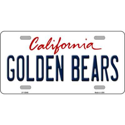 Golden Bears Novelty Metal License Plate Tag LP-12649 | eBay