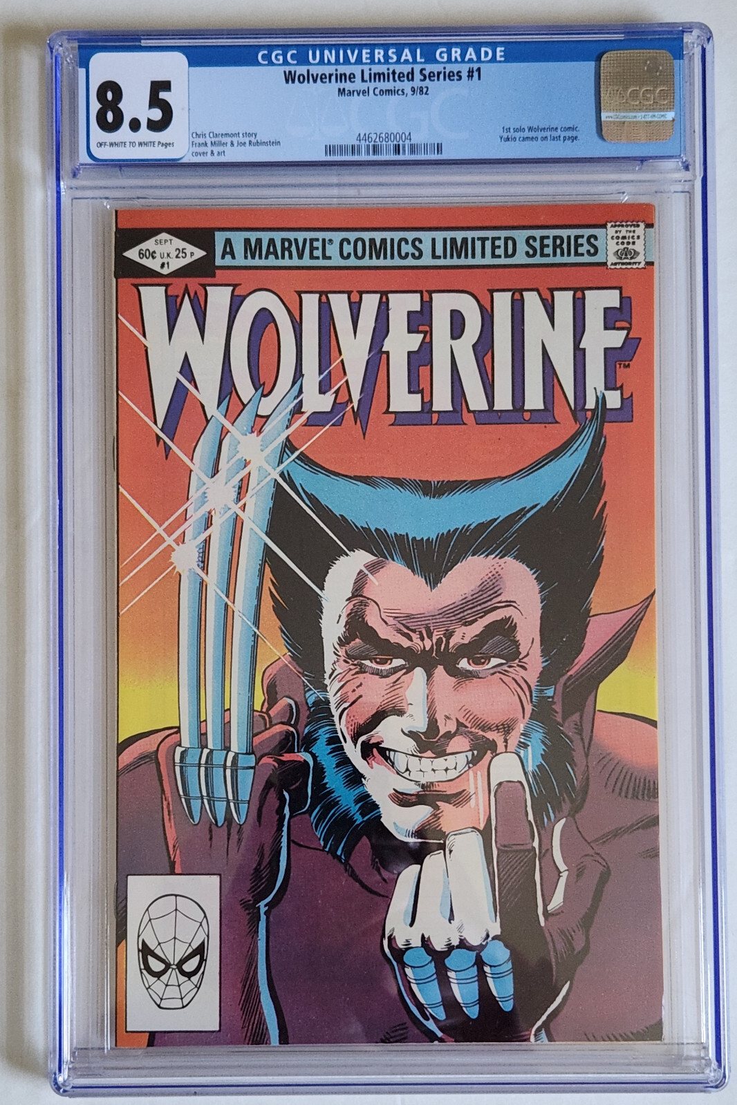 Wolverine #1 1982 Miller CGC 8.5 Unread, Uncirculated, Full gloss, New ...