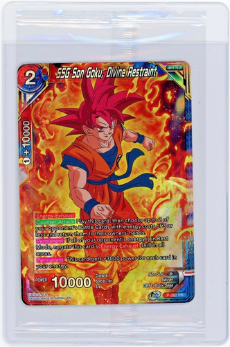 SSG Son Goku Divine Restraint P-362 Foil Dragon Ball Super Card Game ...