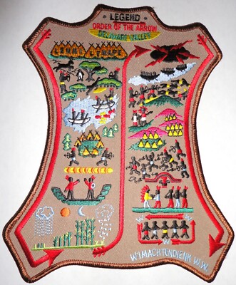 Order of the Arrow 7"x 6" Bear Skin OA Legend Back Patch - Boy Scouts ...