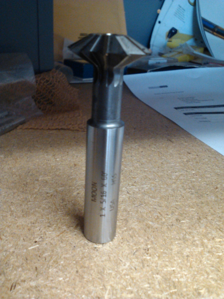 60 Degree Double Angle Cutter HSS 1x 5/16 1/2 Shank Moon Sda100-60 for ...