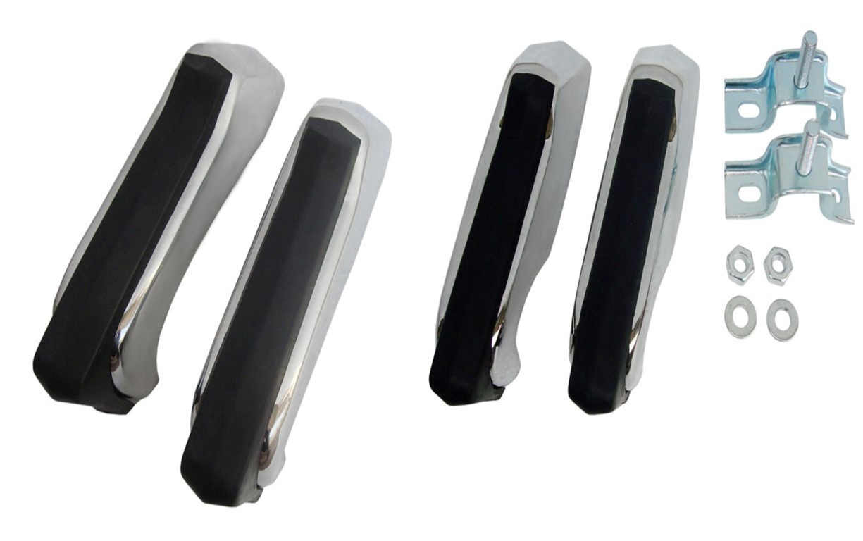 PG Classic 1199-66SET 1967 Charger/Coronet Front & Rear Bumper Guards w ...