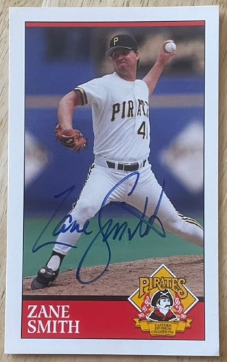 ZANE SMITH, 100% AUTHENTIC AUTOGRAPHED COLLECTOR'S PHOTO, BASEBALL ...
