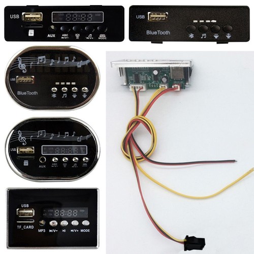 12V With USB MP3 and TF Card Socket Display Voltage Music Chips Music ...