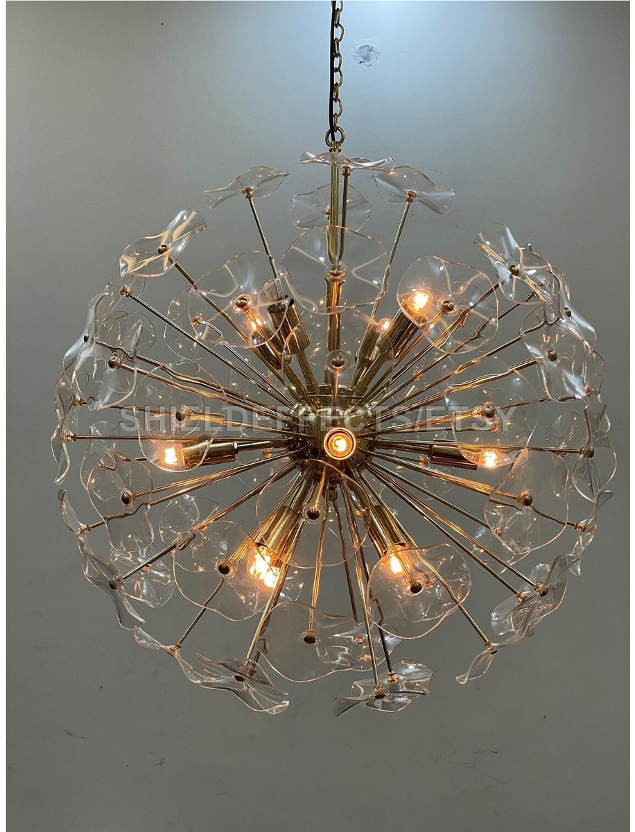 Italian Lucite Light Fixture Mid Century Italian Ceiling Light In