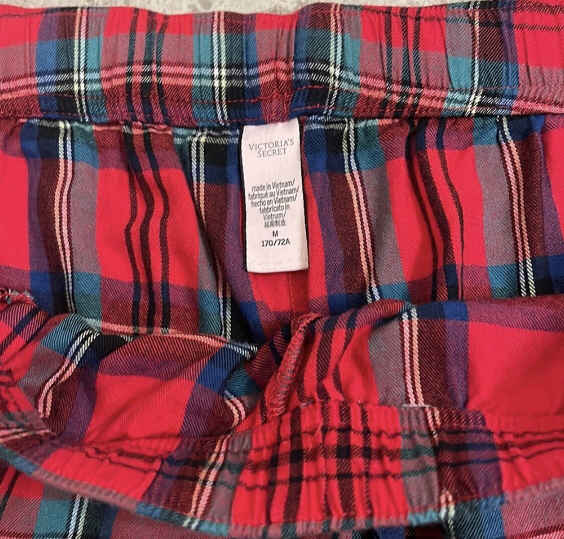 Victoria’s Secret VS Plaid Pajama PJ Pants Medium - Gem