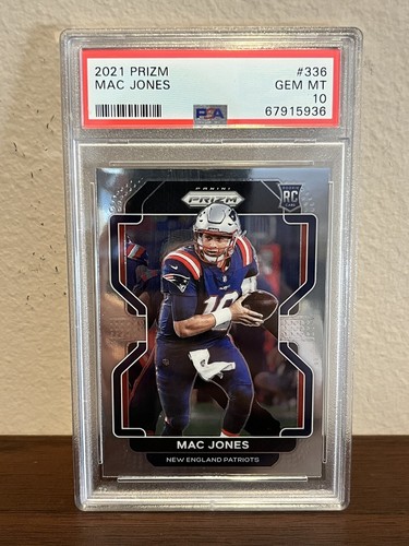2021 Prizm Mac Jones Rookie Card RC #336 PSA 10 Patriots | eBay