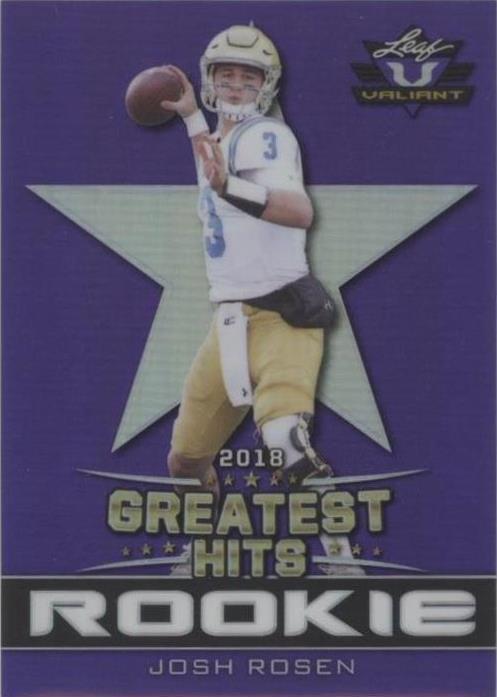 2018 Leaf - Greatest Hits Josh Rosen #GHR-JR1 Purple /15 (RC) for sale ...