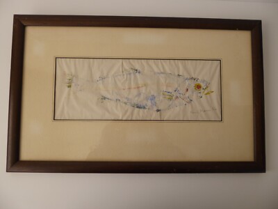Karl Mann Fish Print Painting signed 1956 Gyotaku | eBay