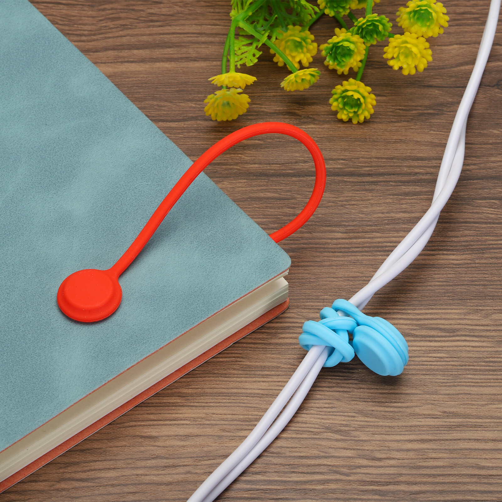 Magnetic Cable Clips 7.5 Inch x 0.6 Inch Orange 10 Pcs | eBay