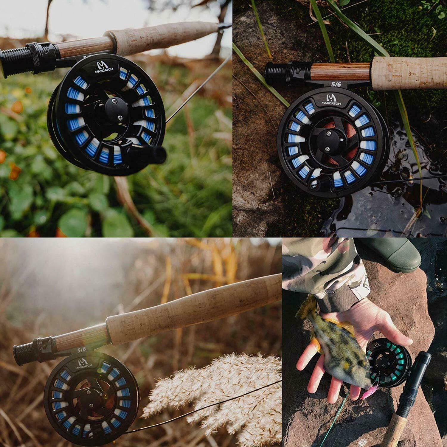 Maxcatch TINO Fly Fishing Reel 3/4wt 5/6wt 7/8wt Large Arbor Trout Fly ...