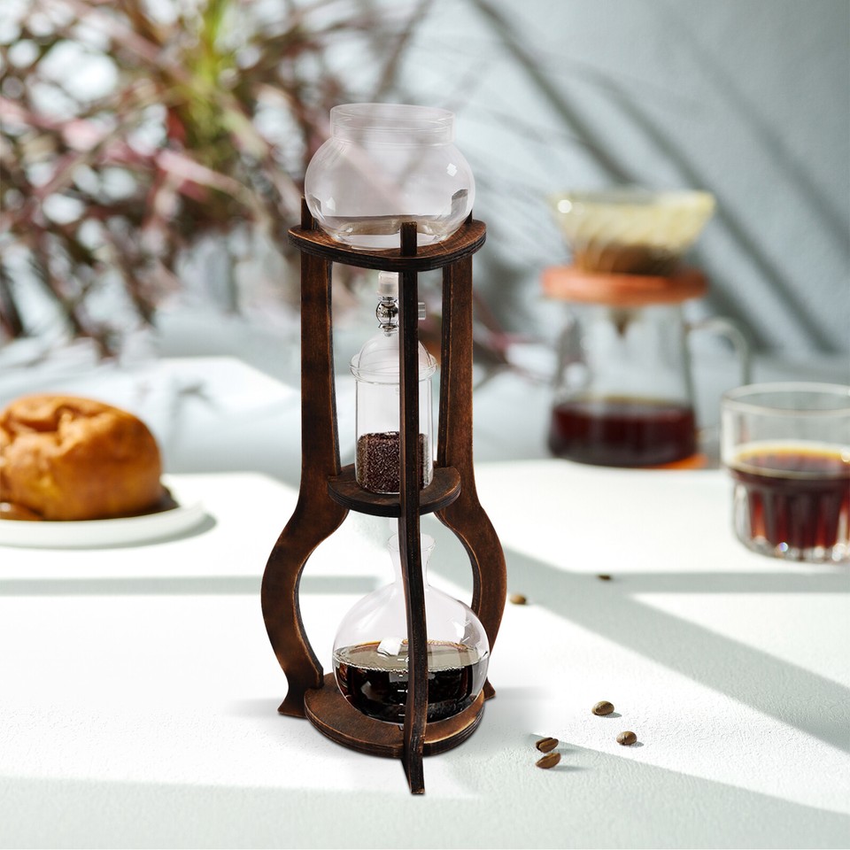 Iced Coffee Cold Brew Drip Tower Coffee Maker Ice Coffee Machine (Brown ...