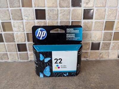 GENUINE HP 22 C9352AN TRI-COLOR INK CARTRIDGE FOR FAX 1250 3180 SERIES ...