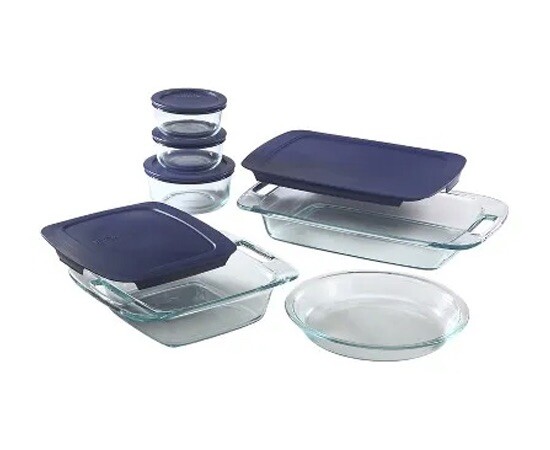Pyrex 11-piece Bakeware Set with Lids | eBay