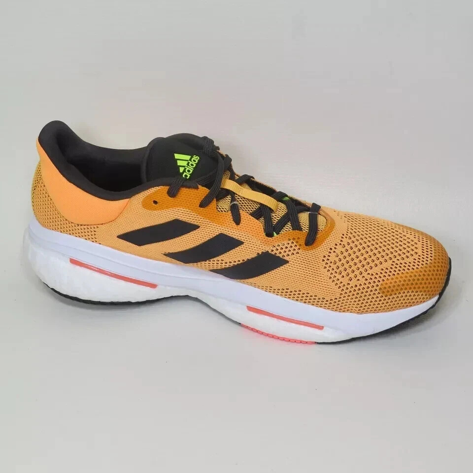 Adidas Mens Solar Glide 5 Running Shoes Orange Sneakers GX5470 Multiple ...