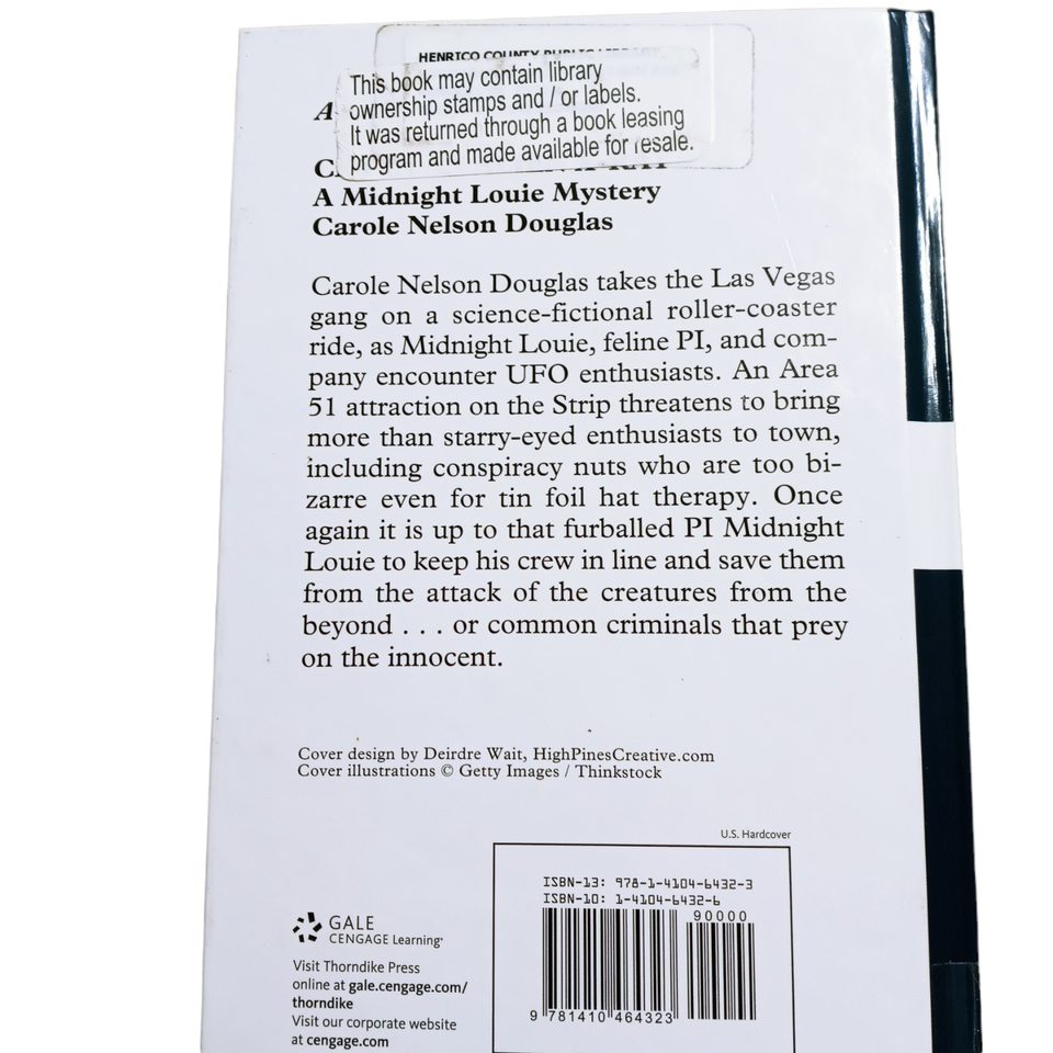 Cat In an Alien X Ray A Midnight Louie Cat Mystery UFO Area 51 Mystery ...