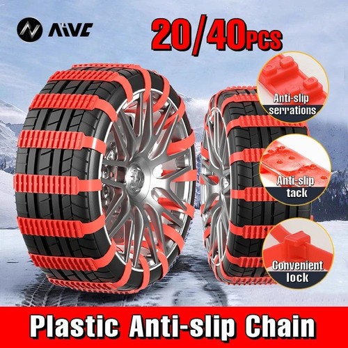20Pcs Anti-skid Mud Ice Snow Chains Winter Safety For Car SUV Truck ...