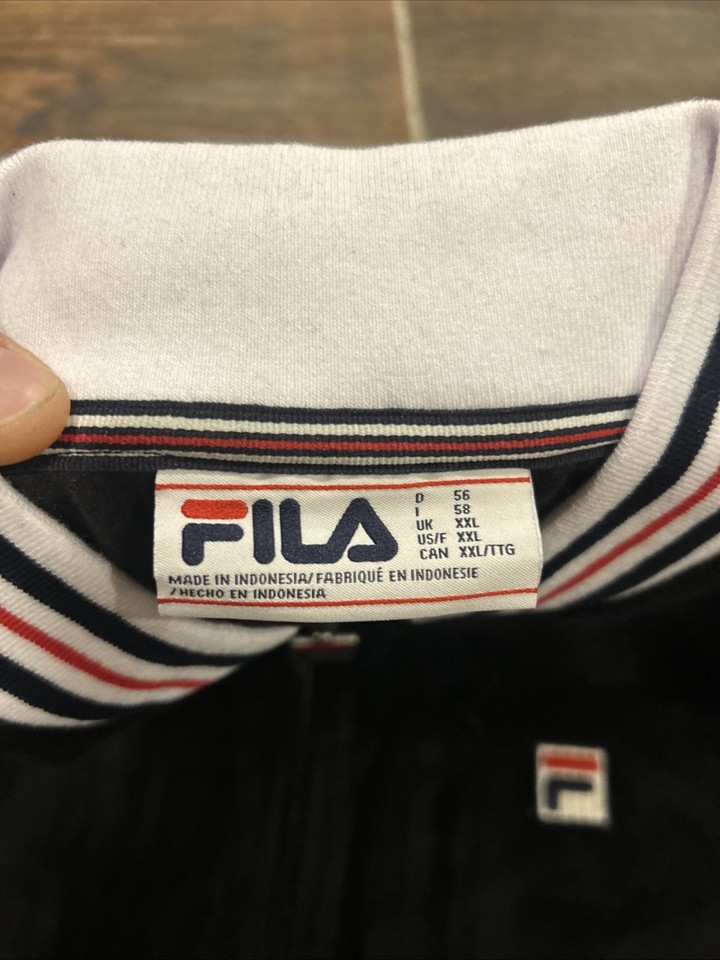Fila Velour Short Set Jacket + Shorts Size XXL Black New Estudio | eBay