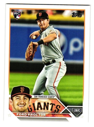2023 Topps # 472 Ford Proctor San Francisco Giants Rookie | eBay