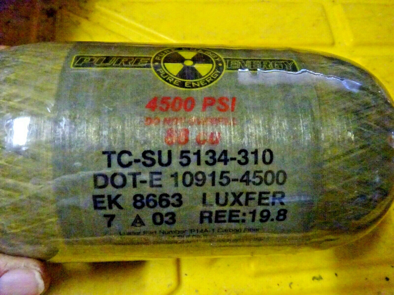 MSA 88 CU PSI Air Tank TC-SU 5134-310 DOT-E 10915-4500 PURE ENERGY | eBay