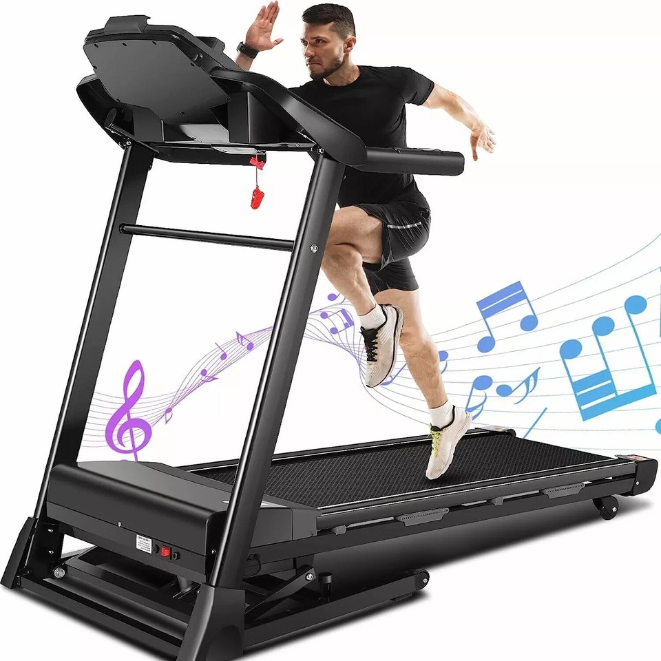 3.25hp Incline Electric Running Walking Treadmill Heavy Duty Treadmill ...