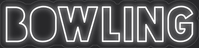 Bowling Cool White 36x9 inches Neon LED Sign Decor Wall Lights Brighten ...