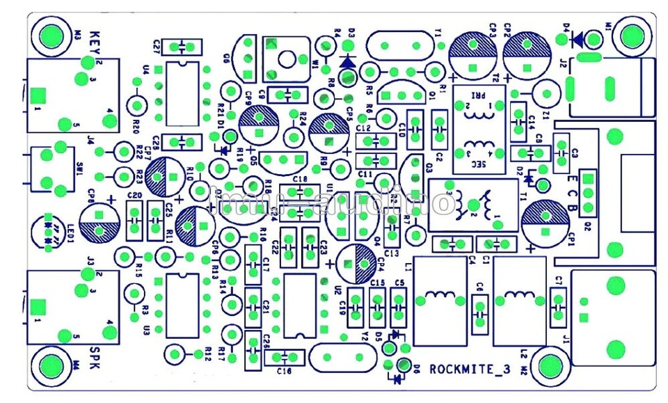 PIC Version 8W Super RM RockMite QRP CW Transceiver HAM Radio Shortwave ...