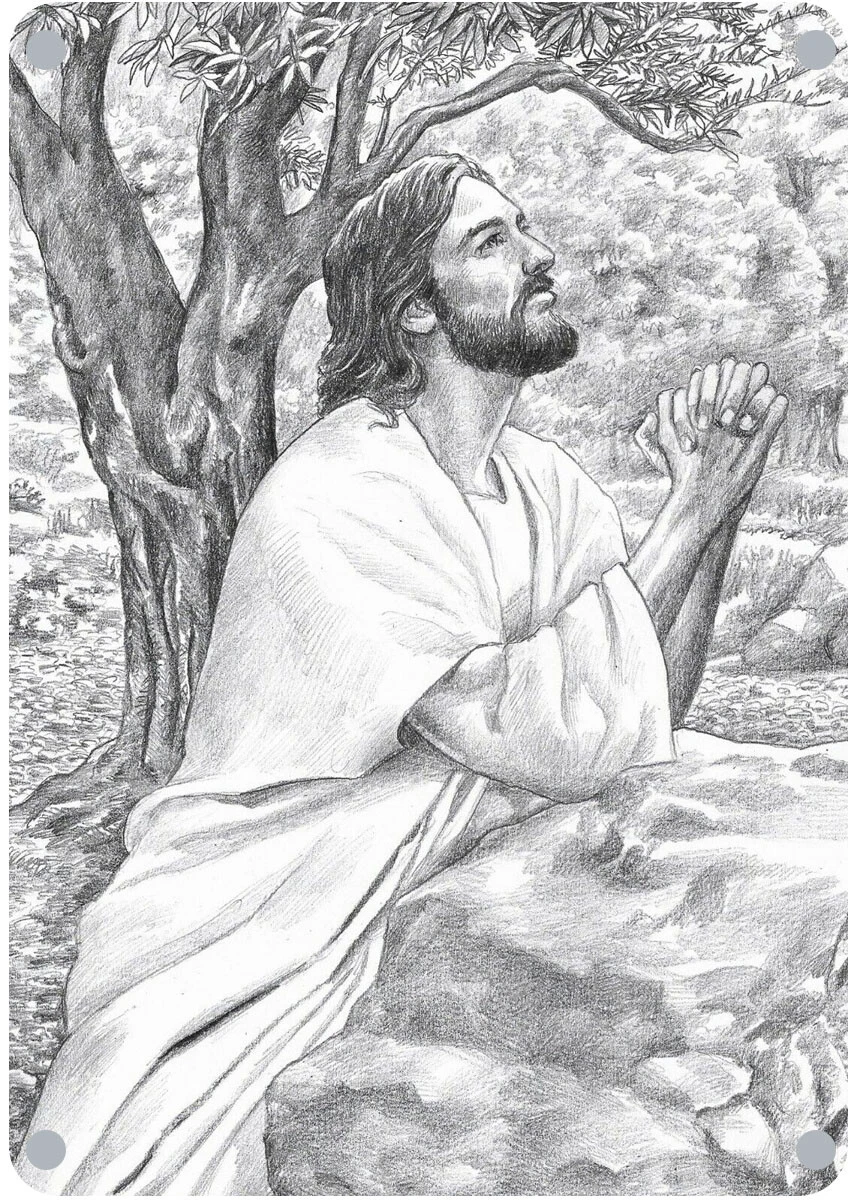 Jesus Praying In Gethsemane Coloring Pages