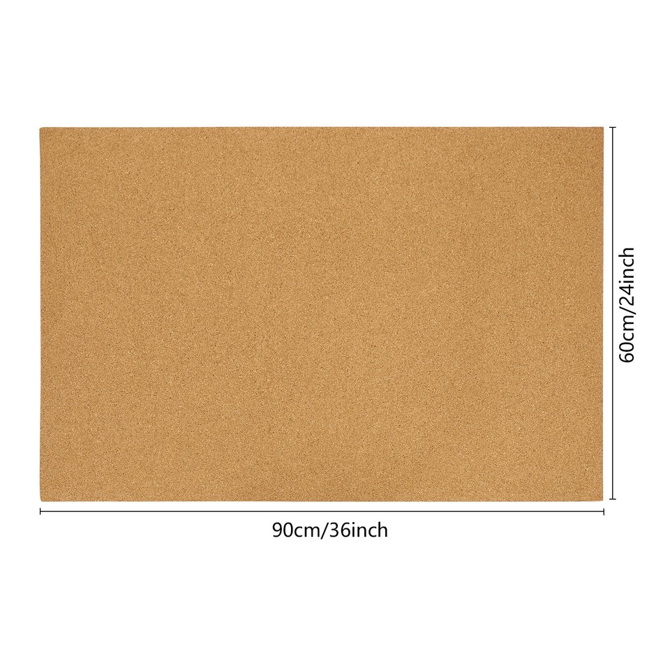 3PCS 6mm Thick Self-Adhesive Cork Photos Cork Backing Sheets Cork Tiles ...