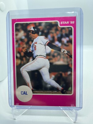 1988 Star Cal Ripken Jr. Promo Cal Ripken Jr HOF Pink SP Error Blank ...