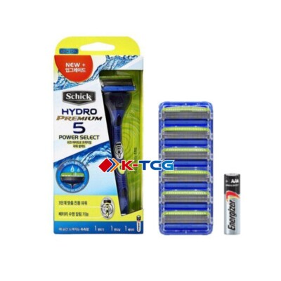 Schick Hydro 5 Premium Power Select Vibration Body + 7 Refill ...