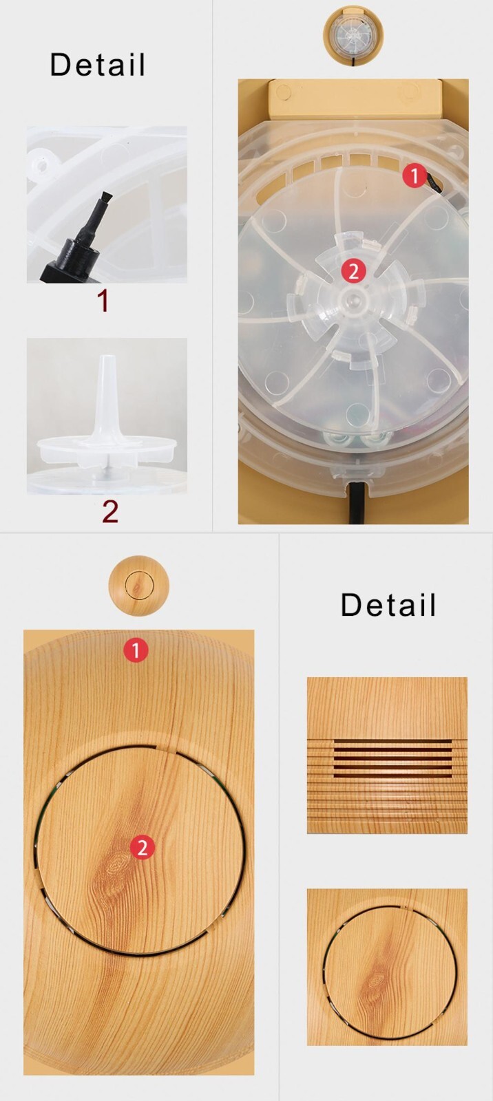 Water Based Air Revitalizer Odor Remover Humidifier Aromatherapy Air ...