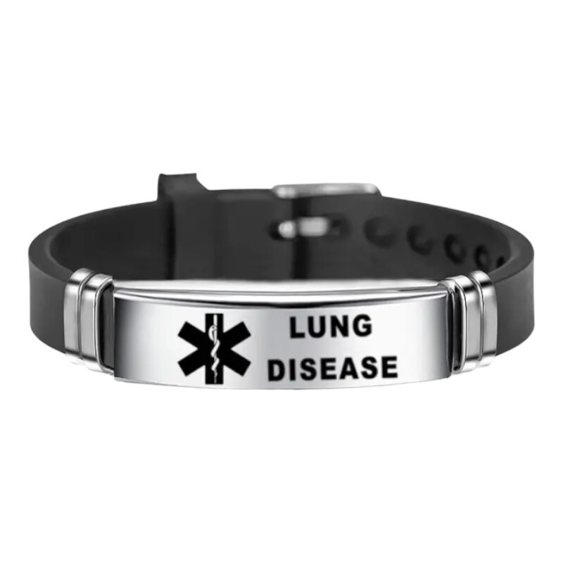 Medical Alert ID Bracelet Wristlet Adjustable Diabetes Allergy COPD ...