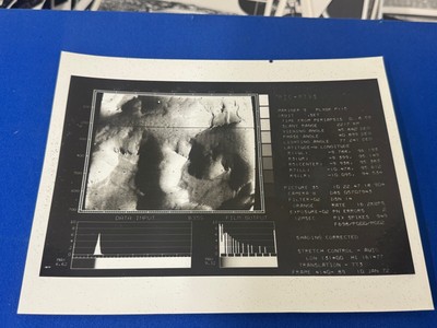 Original NASA/JPL Mariner 9 Mercury Photographic Image Kodak GAF Paper ...