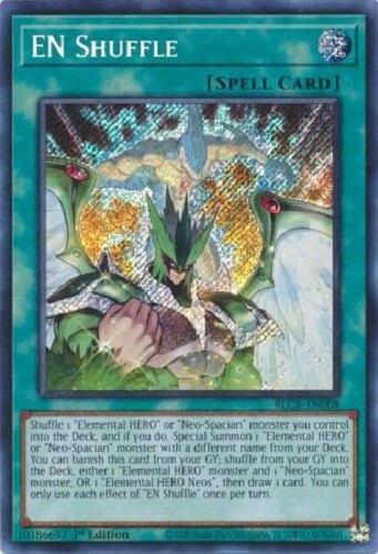 EN SHUFFLE *** SECRET RARE 1ST EDITION BLCR-EN008 YUGIOH! MINT/NM | eBay