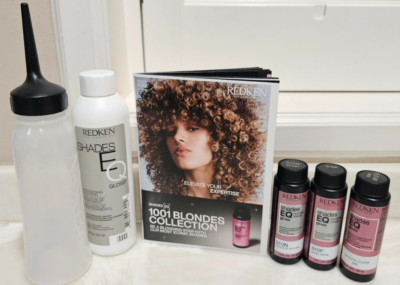 REDKEN Shades EQ 10N,10P & Clear + Bottle & 8oz Processing Solution ...