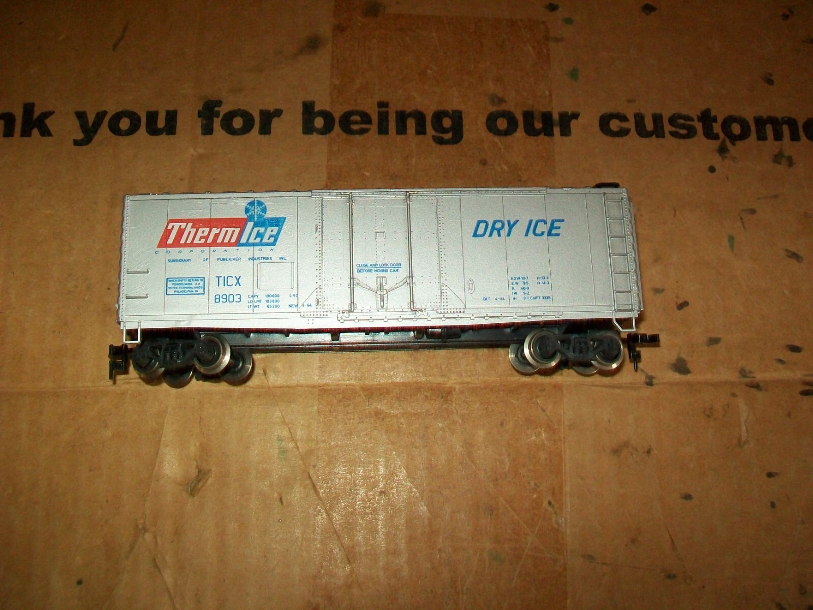 1 Of Therm-Ice # 8903 Ho Silver Dry Ice Box Car | eBay