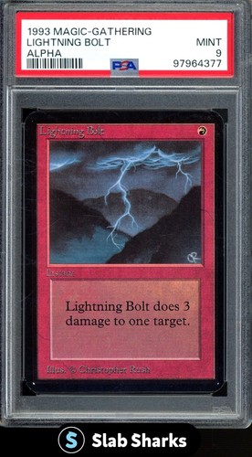 1993 MAGIC THE GATHERING LIGHTNING BOLT ALPHA PSA 9 | eBay