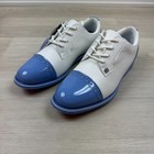 G/Fore Cap Toe Gallivanter Golf Shoes Womens 8 Carolina Blue White ...