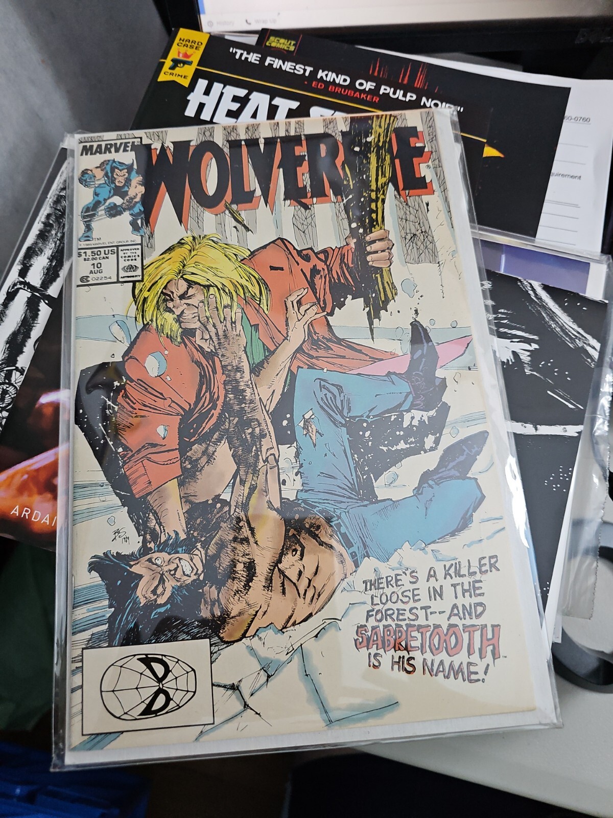 Wolverine 10 First Fight With Sabretooth 1989 Marvel Classic Cover VF ...