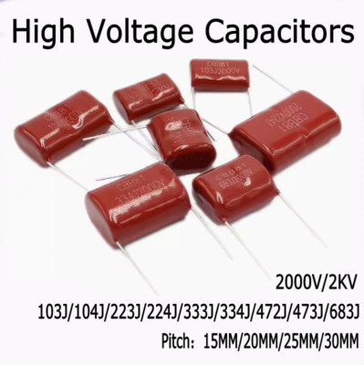 5pcs/10pcs High Voltage Metal Film Capacitors CBB81 2KV/1.6KV 1.3J/124J ...